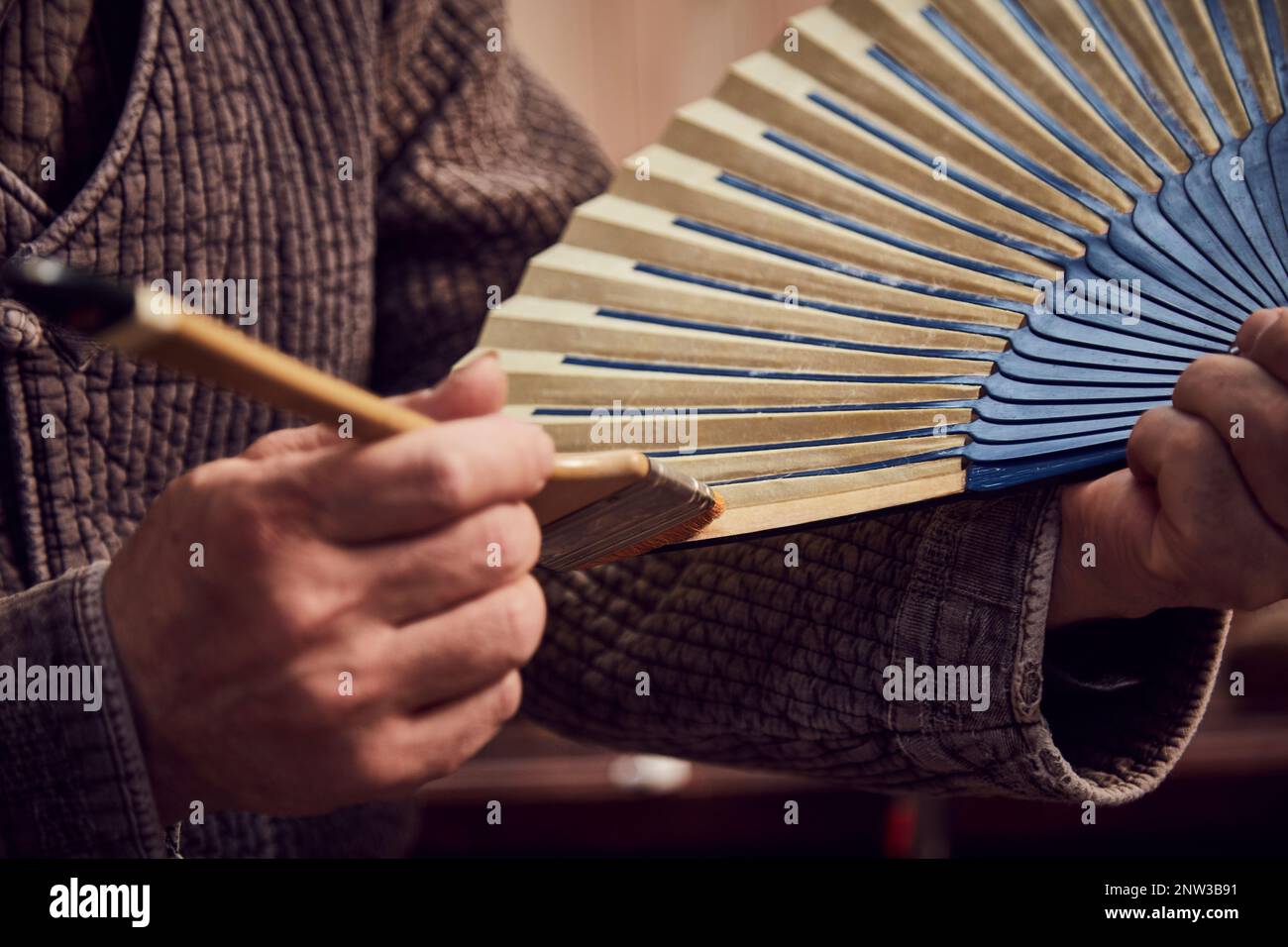 Hanji, traditional Korean paper, paper hanji fan handmade from mulberry ...