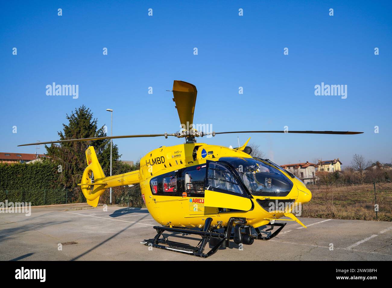 Italian Medical helicopter Airbus H145 (HORUS-1) I-LMBD Stock Photo - Alamy