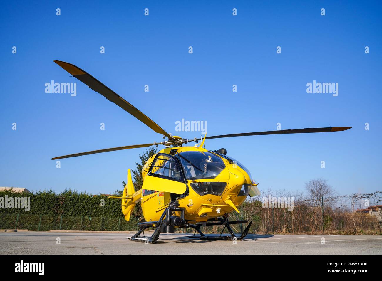 Italian Medical helicopter Airbus H145 (HORUS-1) I-LMBD Stock Photo - Alamy