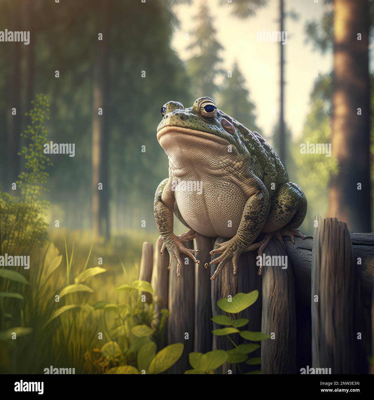 Cartoon fat frog hi-res stock photography and images - Alamy