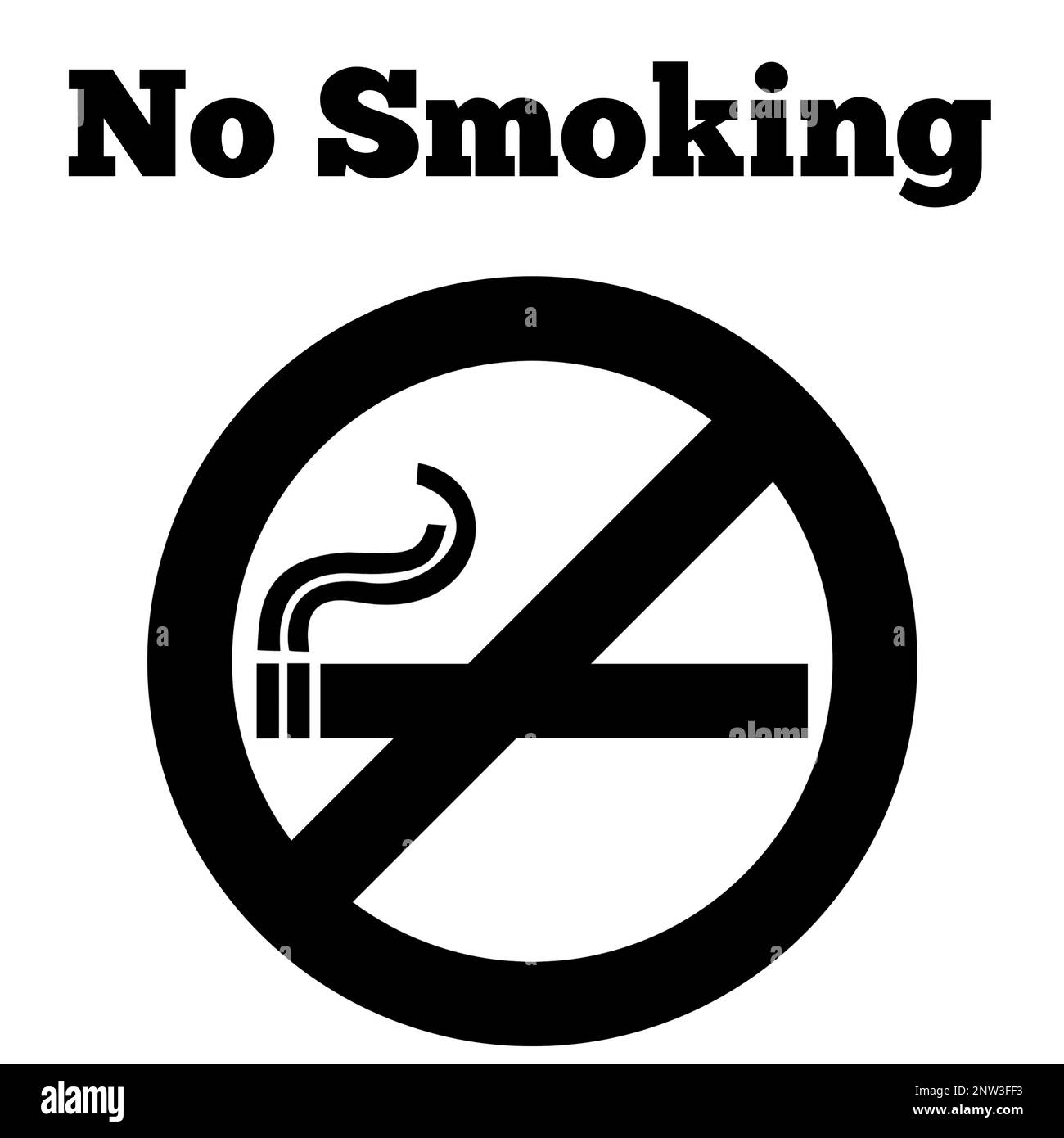 No smoking label Black and White Stock Photos & Images - Alamy