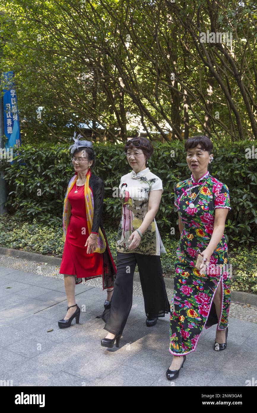 Practicing cat walk in Shanghai,China Stock Photo - Alamy