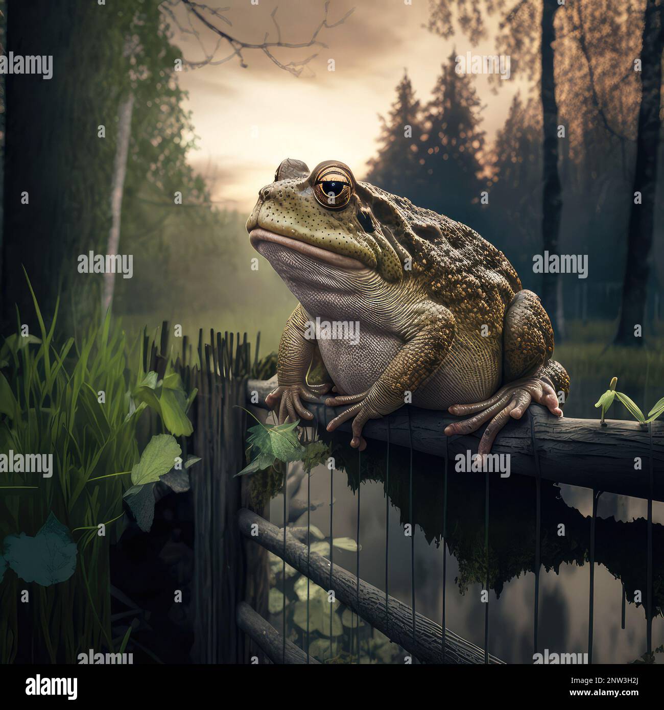 Cartoon fat frog hi-res stock photography and images - Alamy