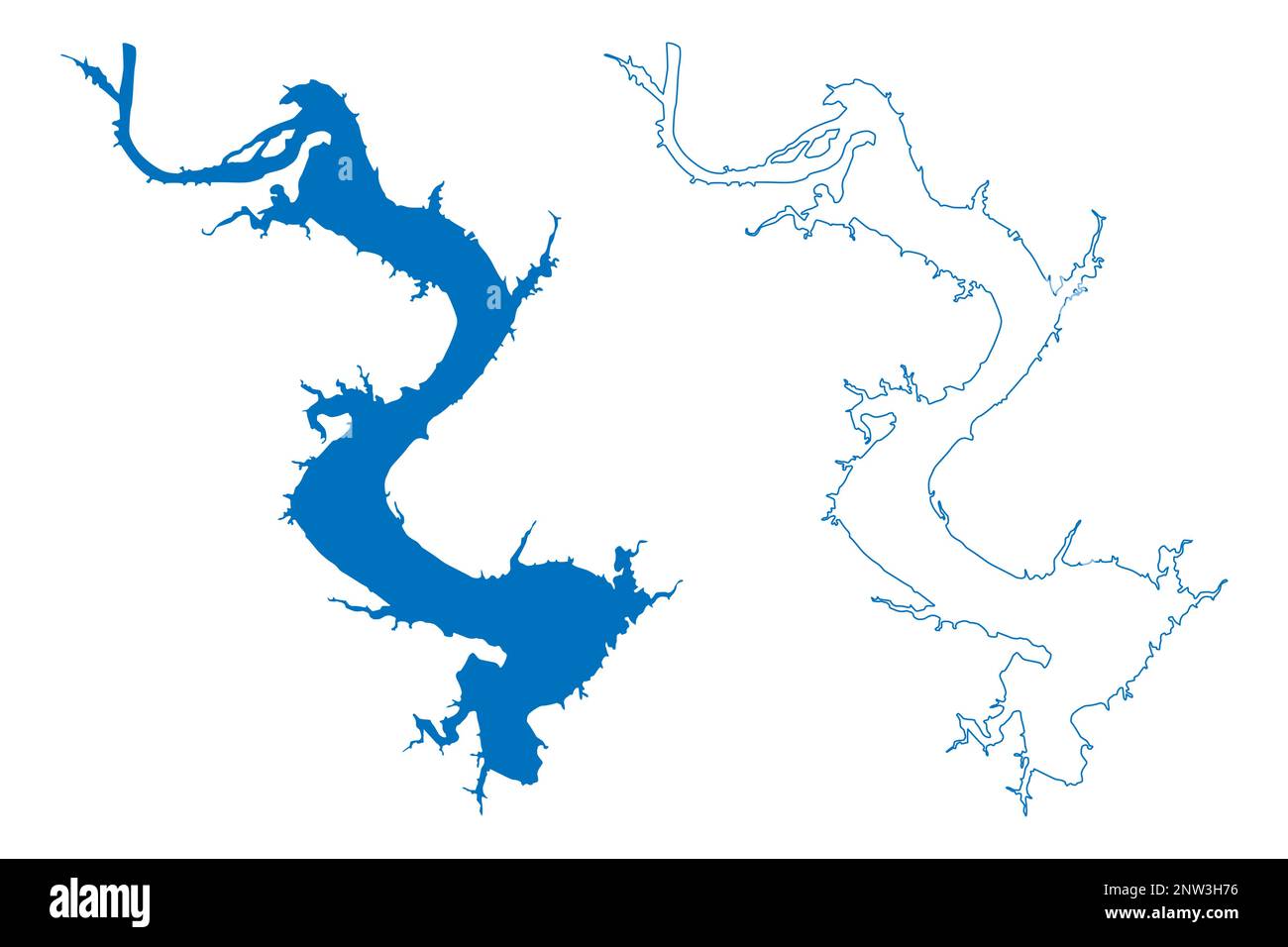 Lake Whitney Reservoir (United States of America, North America, us ...