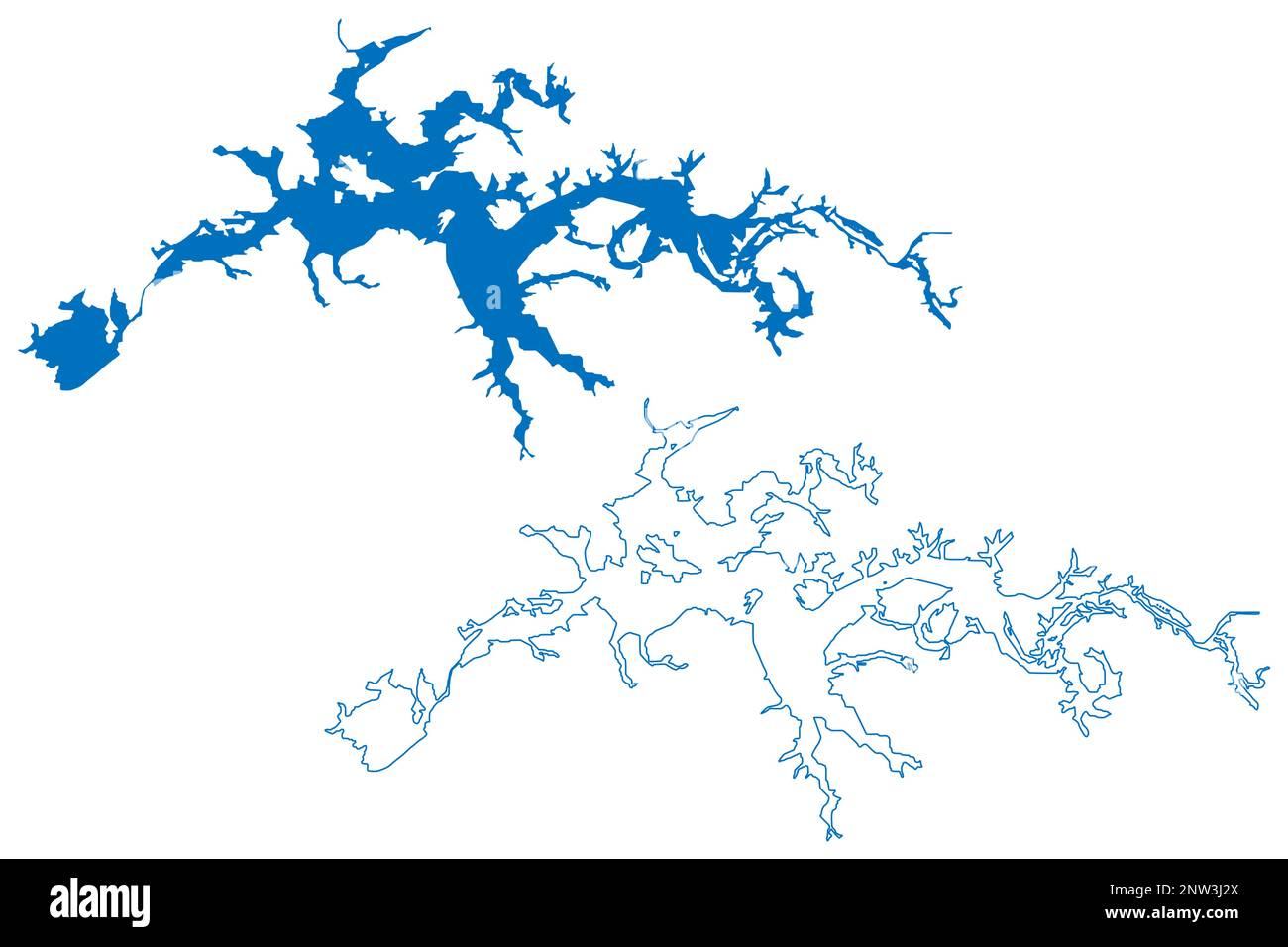 Lake Weiss Reservoir (United States of America, North America, us, usa ...