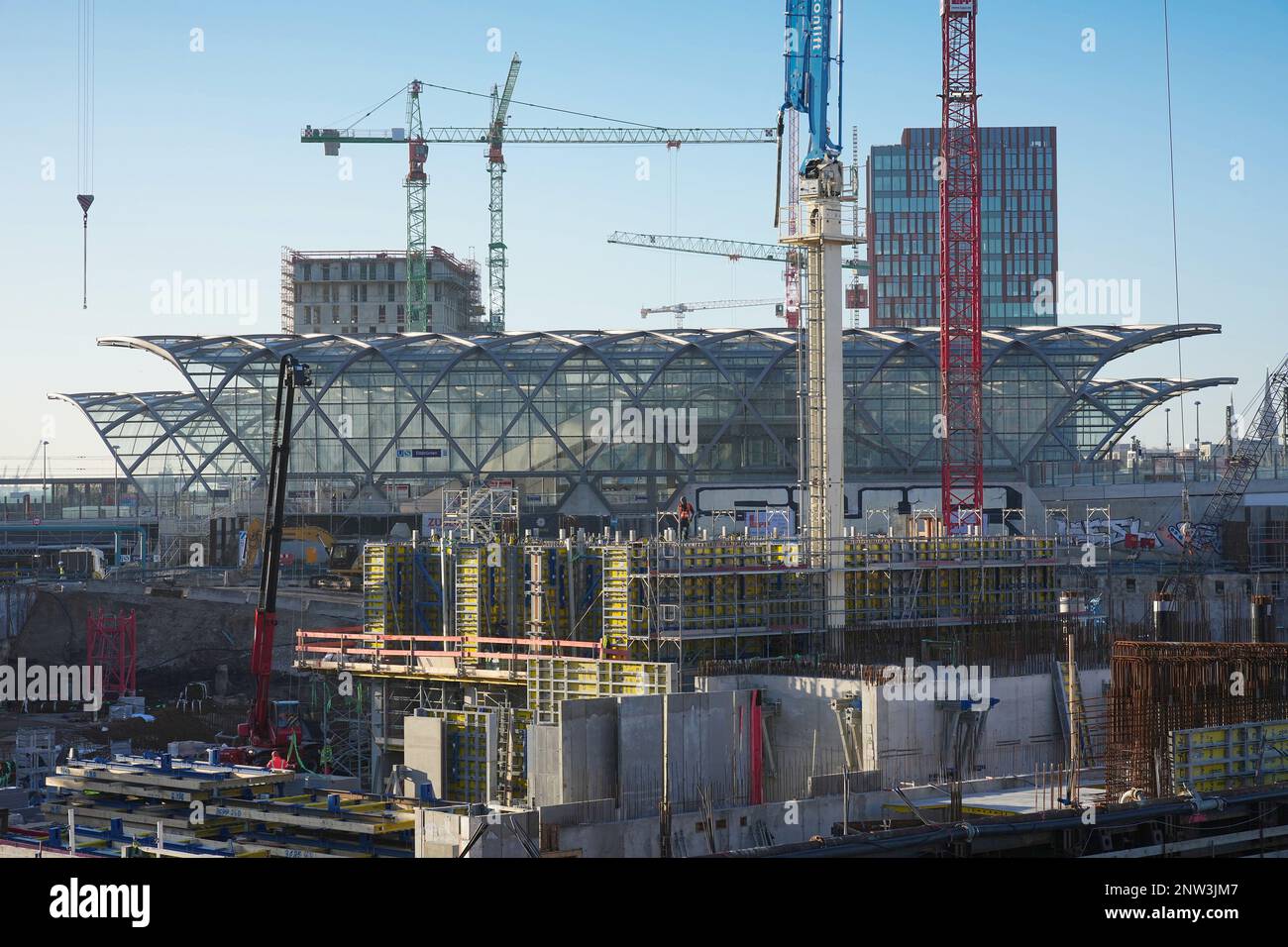 Hamburg, Germany. 06th Feb, 2023. The construction site of the future ...