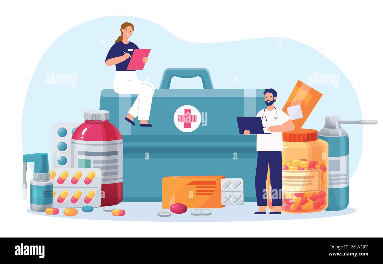 Pharmacist pharmaceutical Stock Vector Images - Alamy