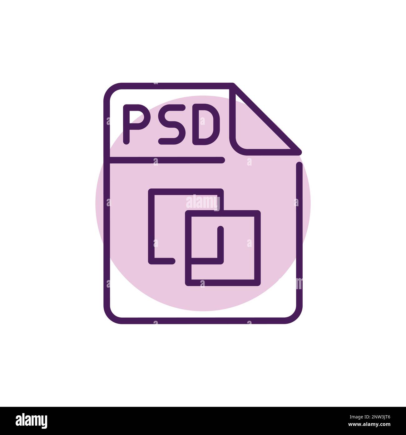 PSD file color line icon. Format and extension of documents Stock ... PSD file color line icon. Format and extension of documents Stock ...