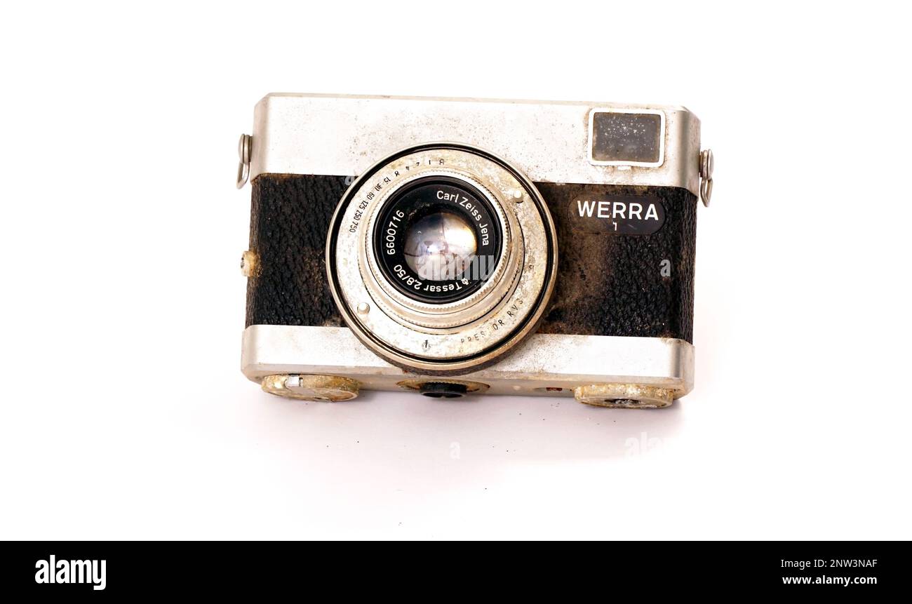 RESEN, MACEDONIA. FEBRUARY 20, 2023-vintage german camera Werra 1 35mm ...