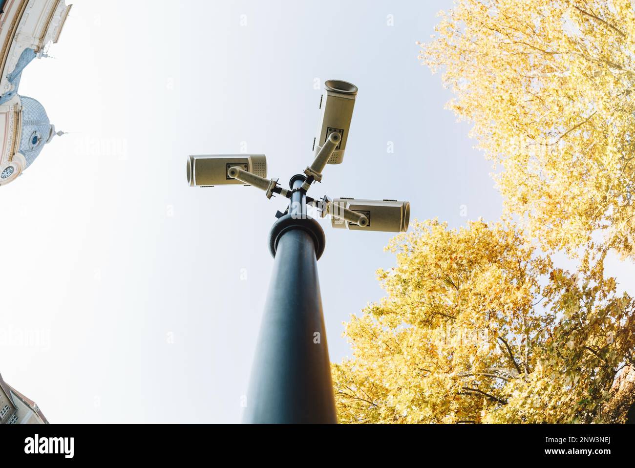 CCTV camera system, home security system concept, Security camera Stock ...