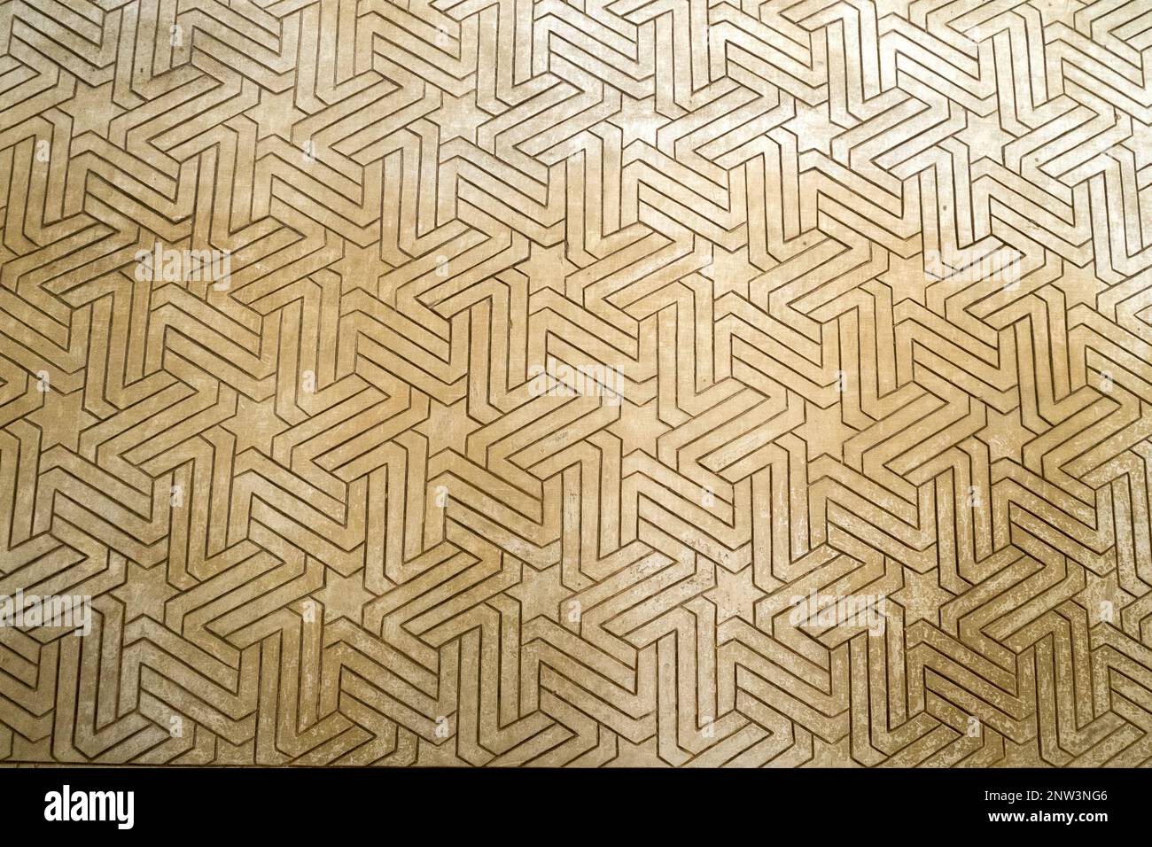 Old paper texture with geometric pattern. Abstract background and ...