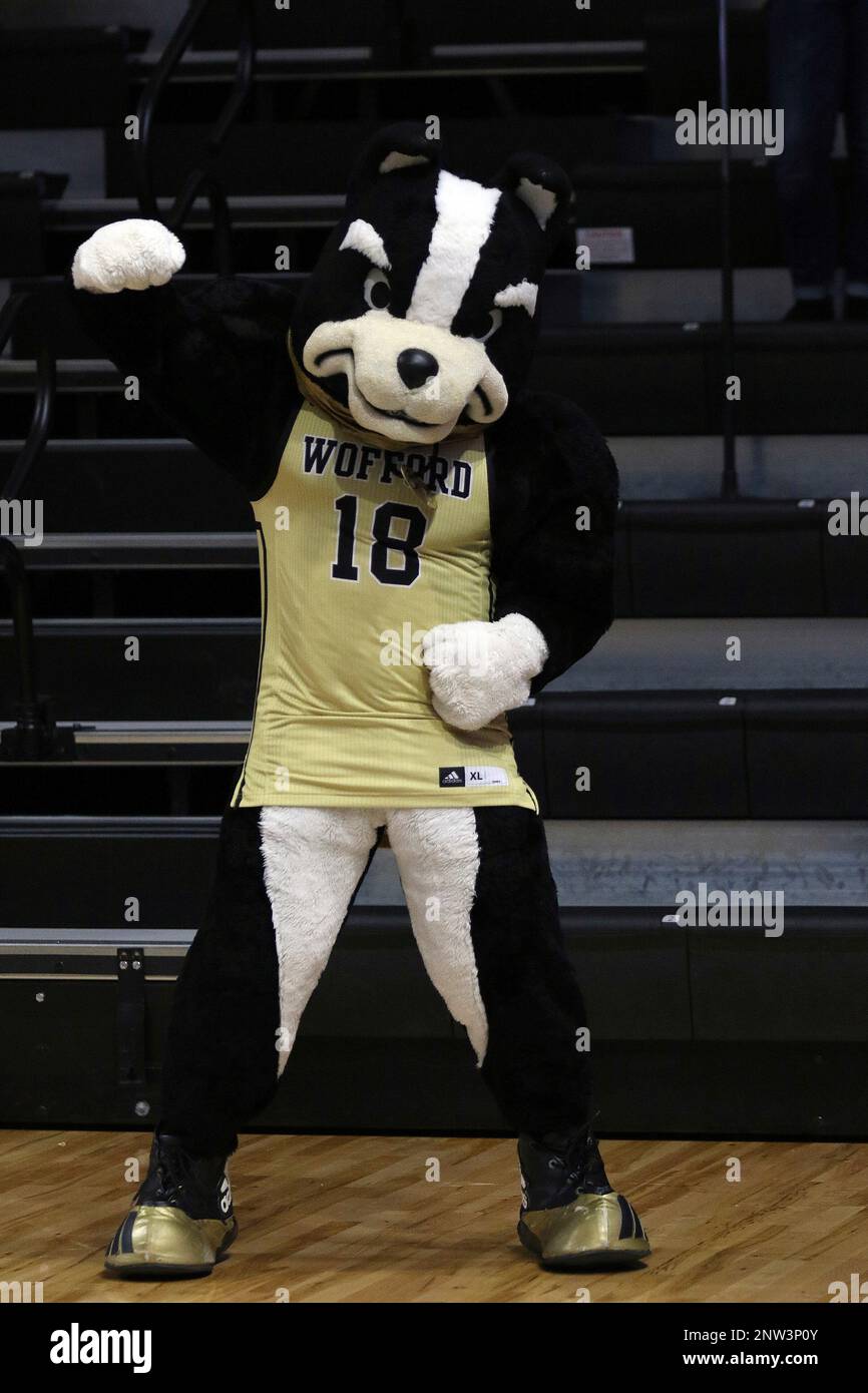 SPARTANBURG, SC - JANUARY 03: The Wofford mascot 'Boss' during a ...