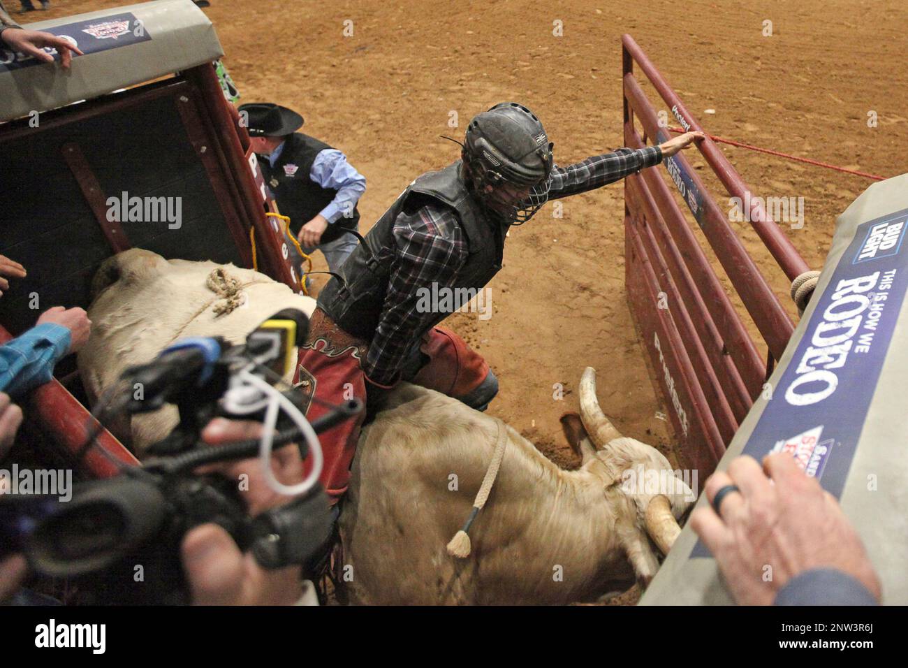 Odessa native J. T. Pettitt competes in bull riding during the ...
