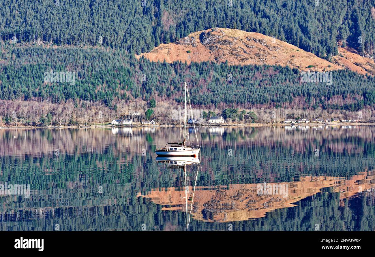 Loch Duich West Coast Scotland Shiel Bridge looking across the Loch ...