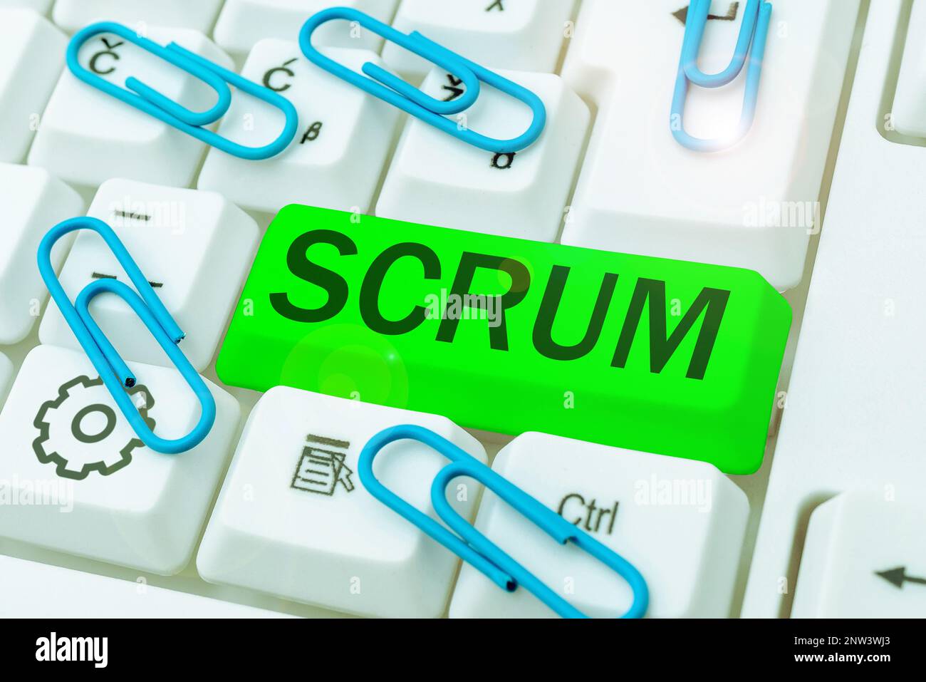 Text showing inspiration Scrum, Concept meaning handwriting as distinct ...