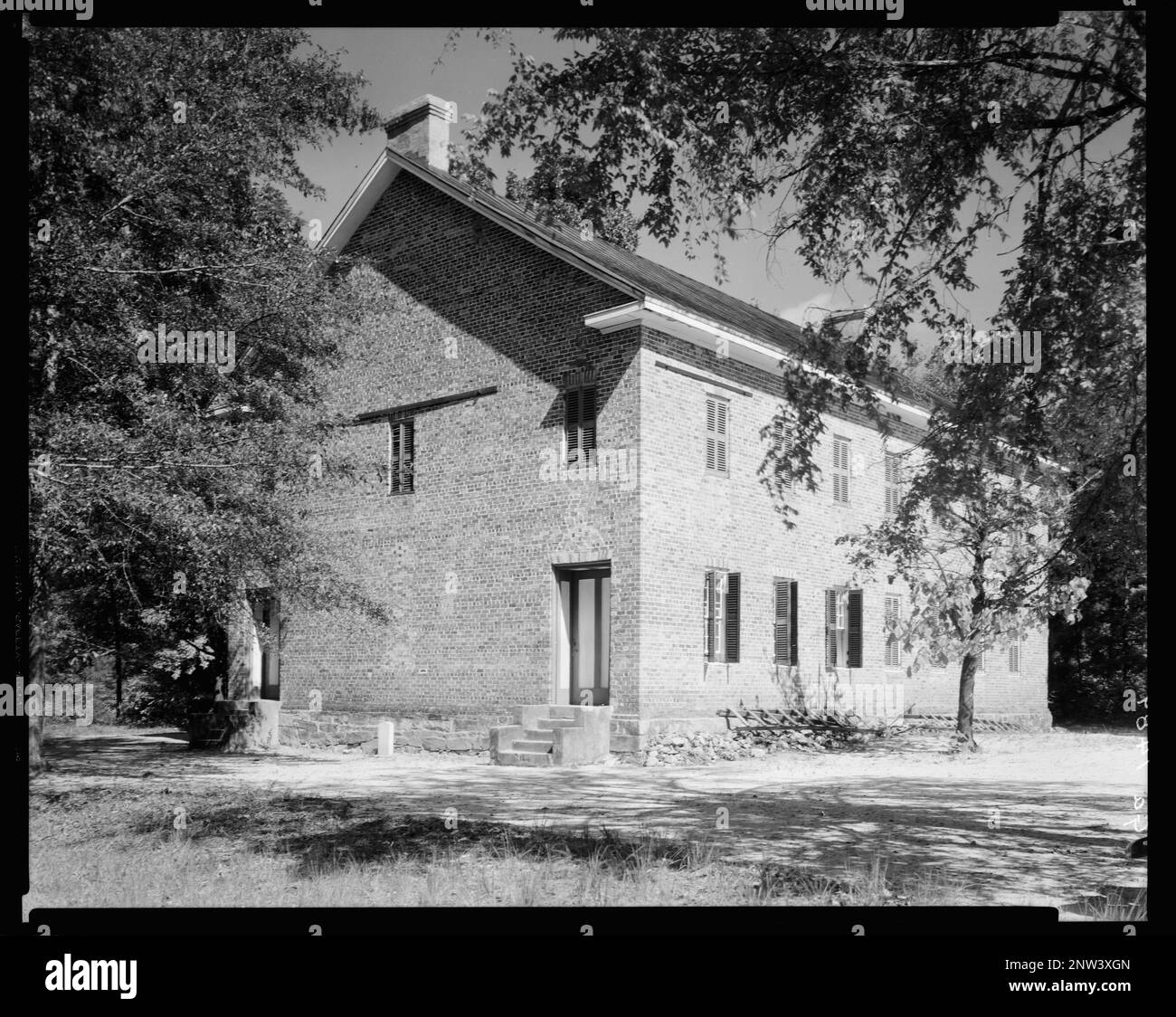 Two story brick building, Greensboro, Greene County, Georgia. Carnegie ...