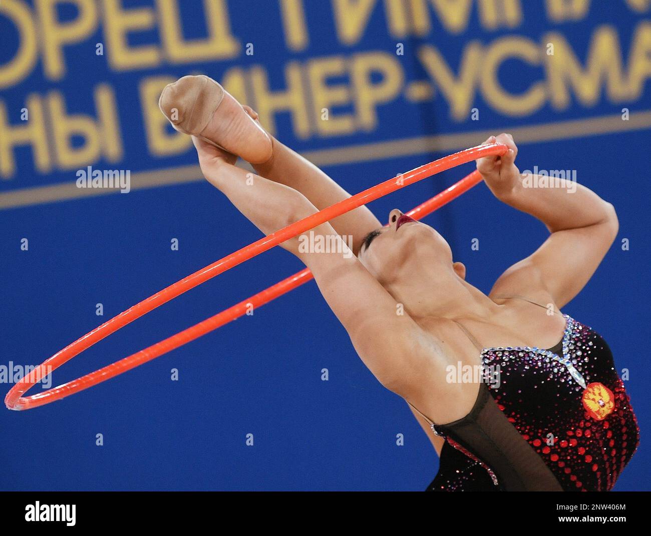 Russia, Moscow, 27/02/2023, Russian Rhythmic Gymnastics Championship at the Gymnastics Palace ...