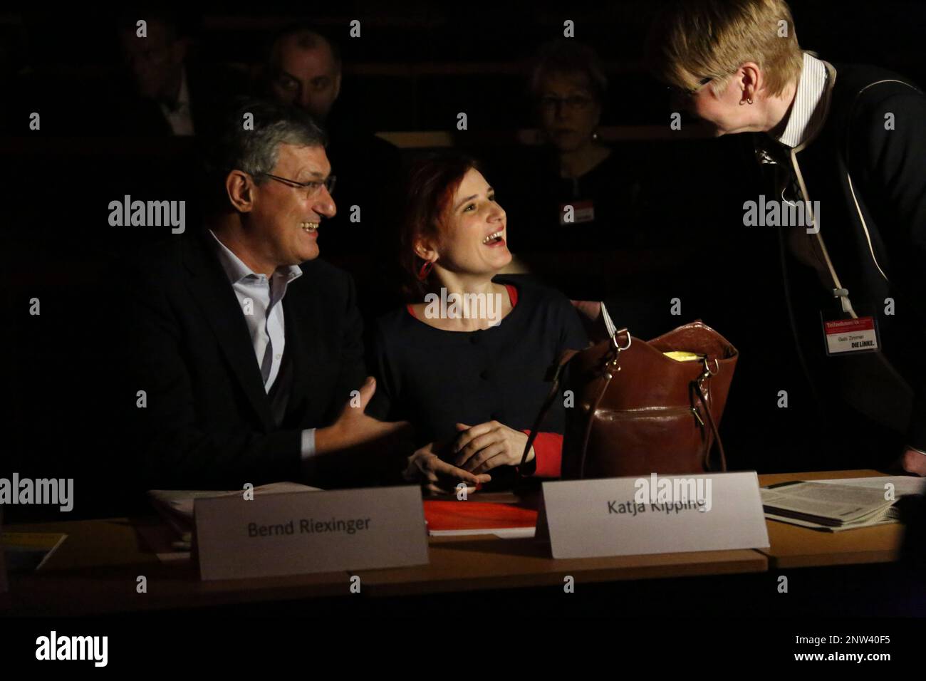 Bernd Riexinger und Katja Kipping auf dem Parteitag der LINKEN 2014 in ...