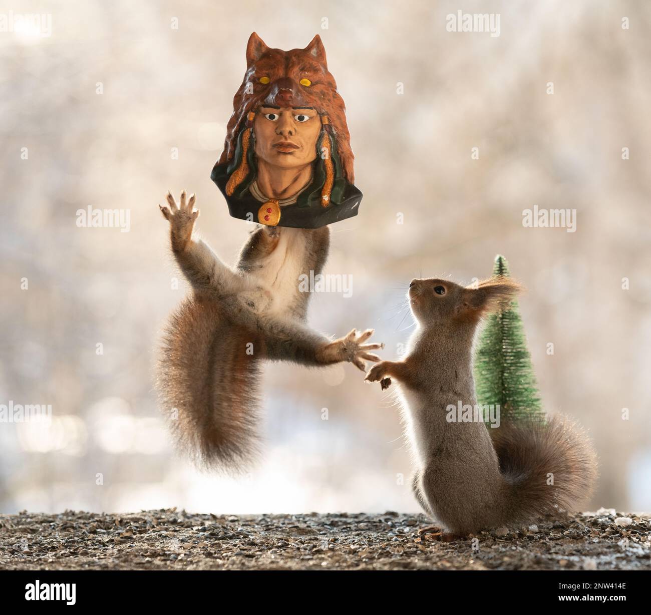 Animal mask play hi-res stock photography and images - Alamy