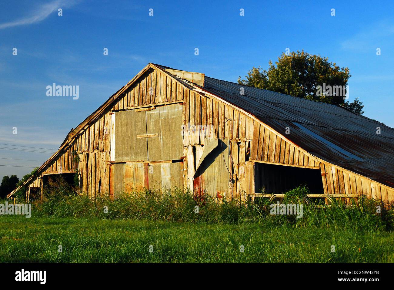 A weathered barn still stands Stock Photo - Alamy