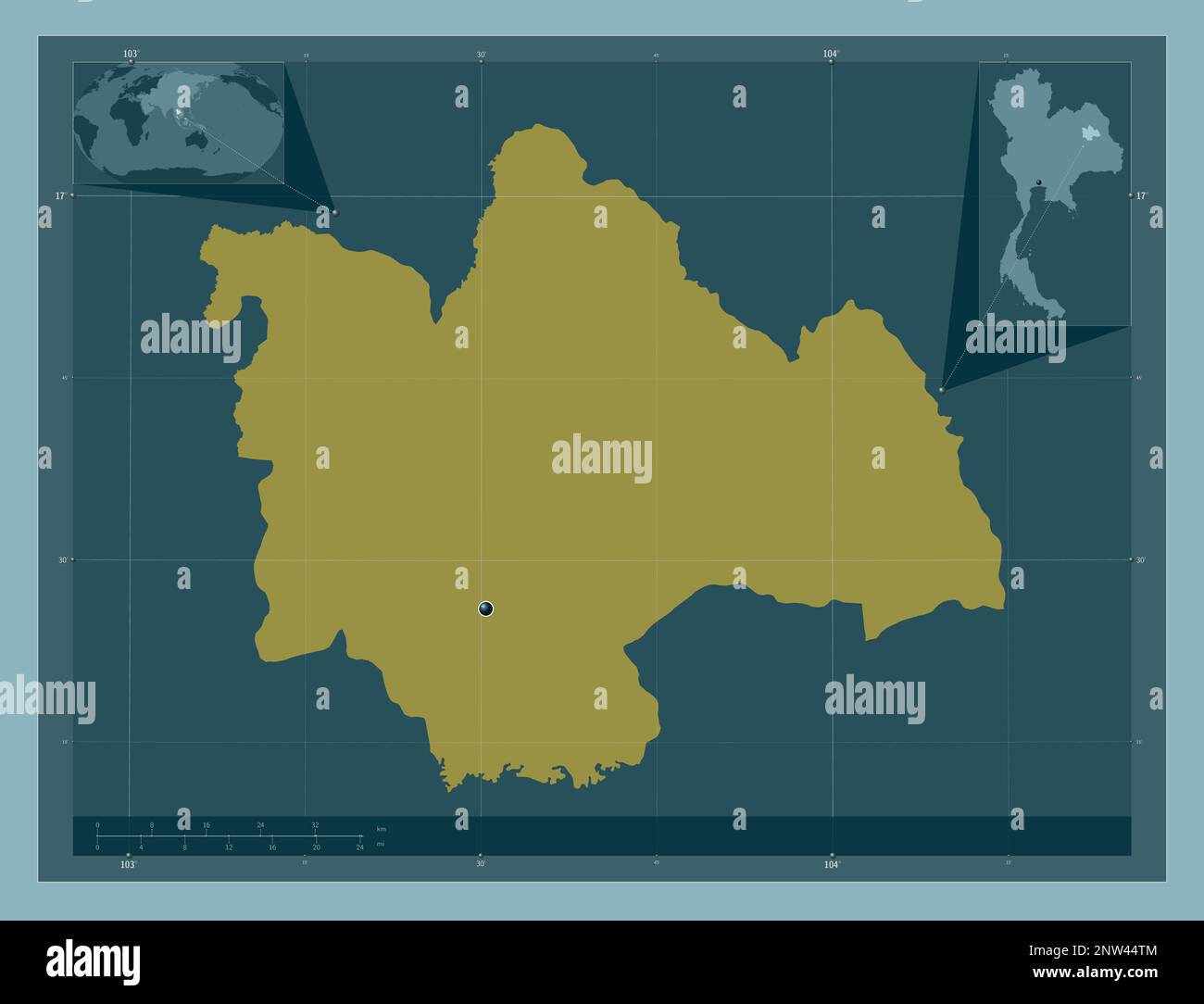 Kalasin map hi-res stock photography and images - Alamy