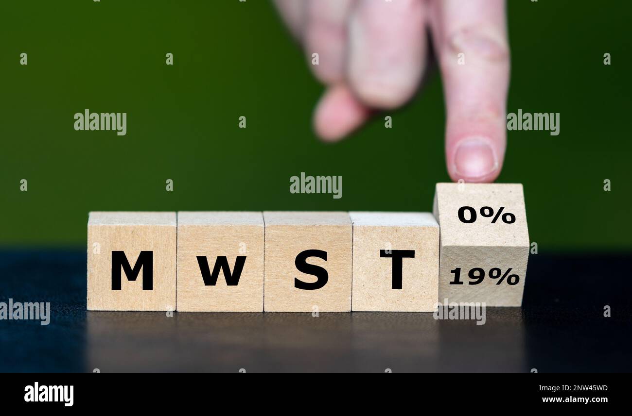 Symbol for getting a product Value-Added Tax (VAT) free. Cubes form the ...