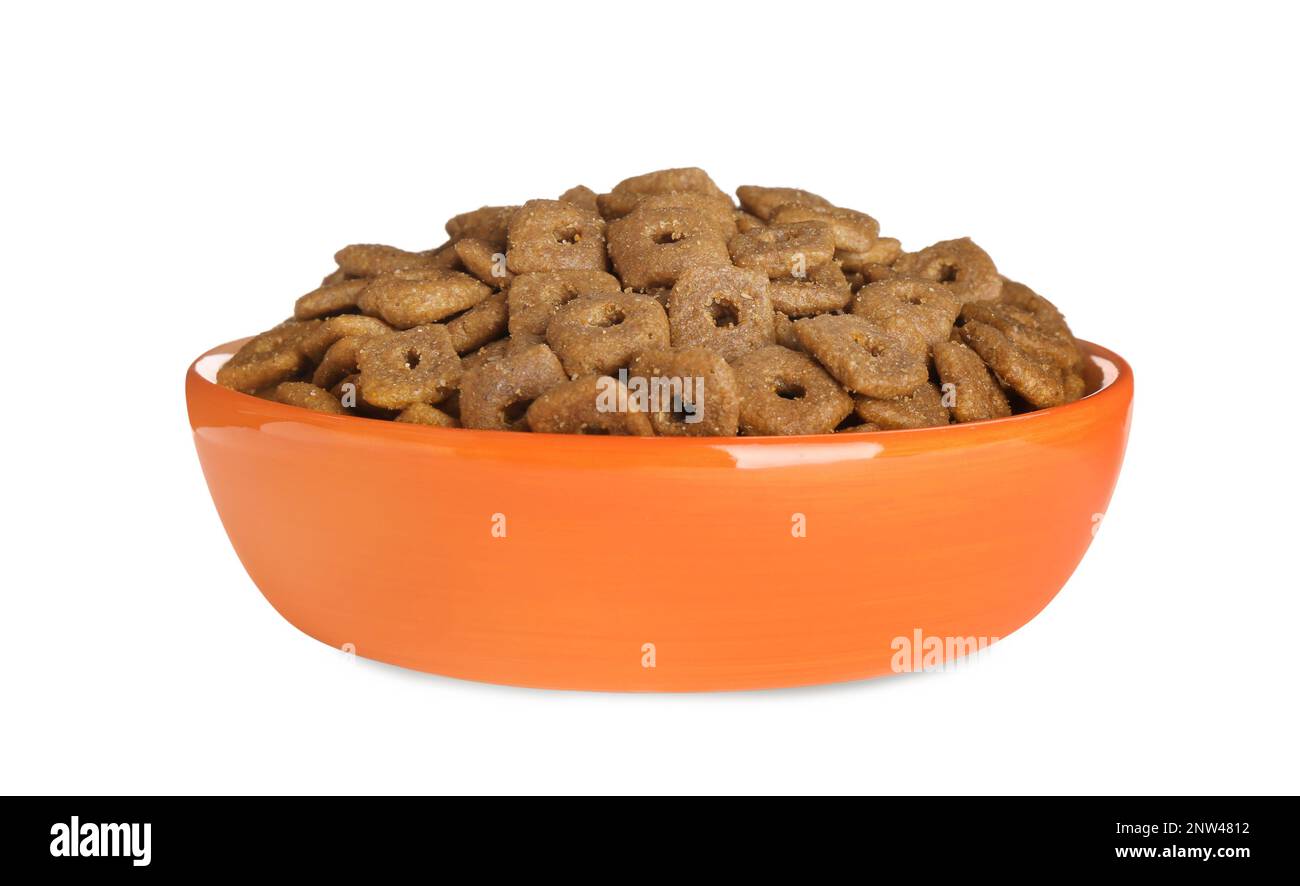 Orange cat eat dry food hi-res stock photography and images - Alamy