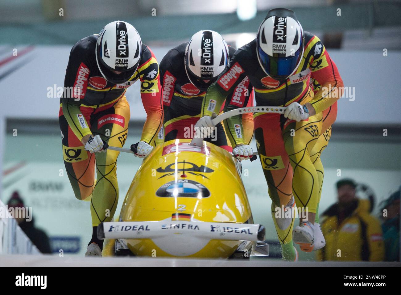 Germany's Francesco Friedrich, Candy Bauer, Martin Grothkopp und ...