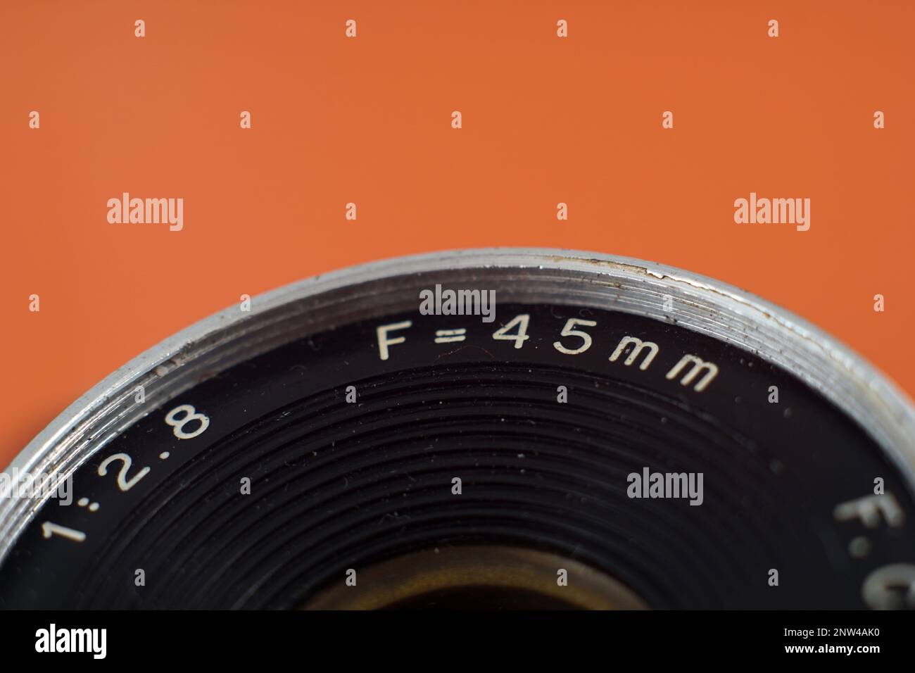 Vintage camera lens close-up details Stock Photo - Alamy