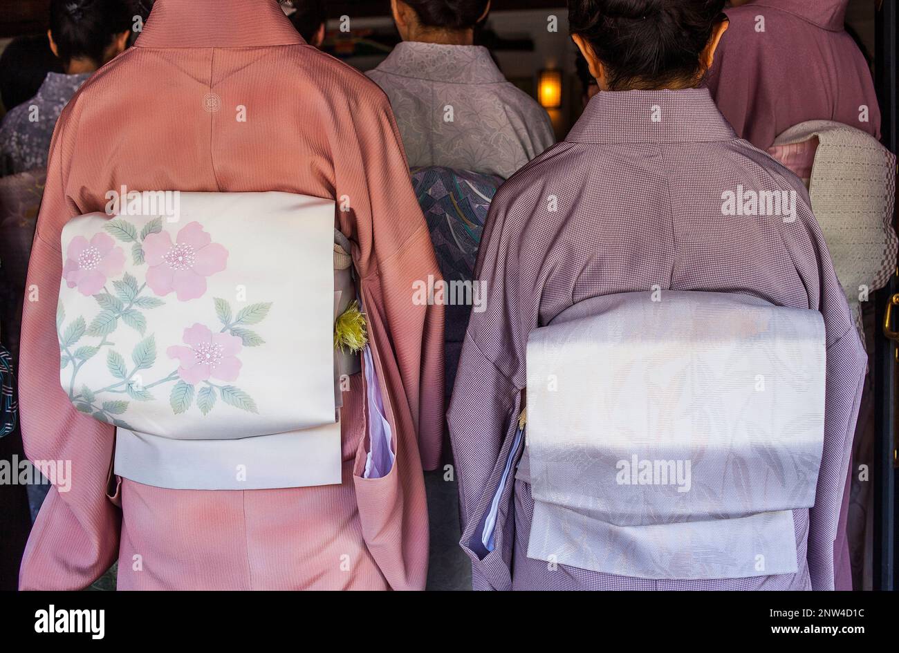 Detail of Women at Reisai Hohei ceremony during Sanno Matsuri, in ...