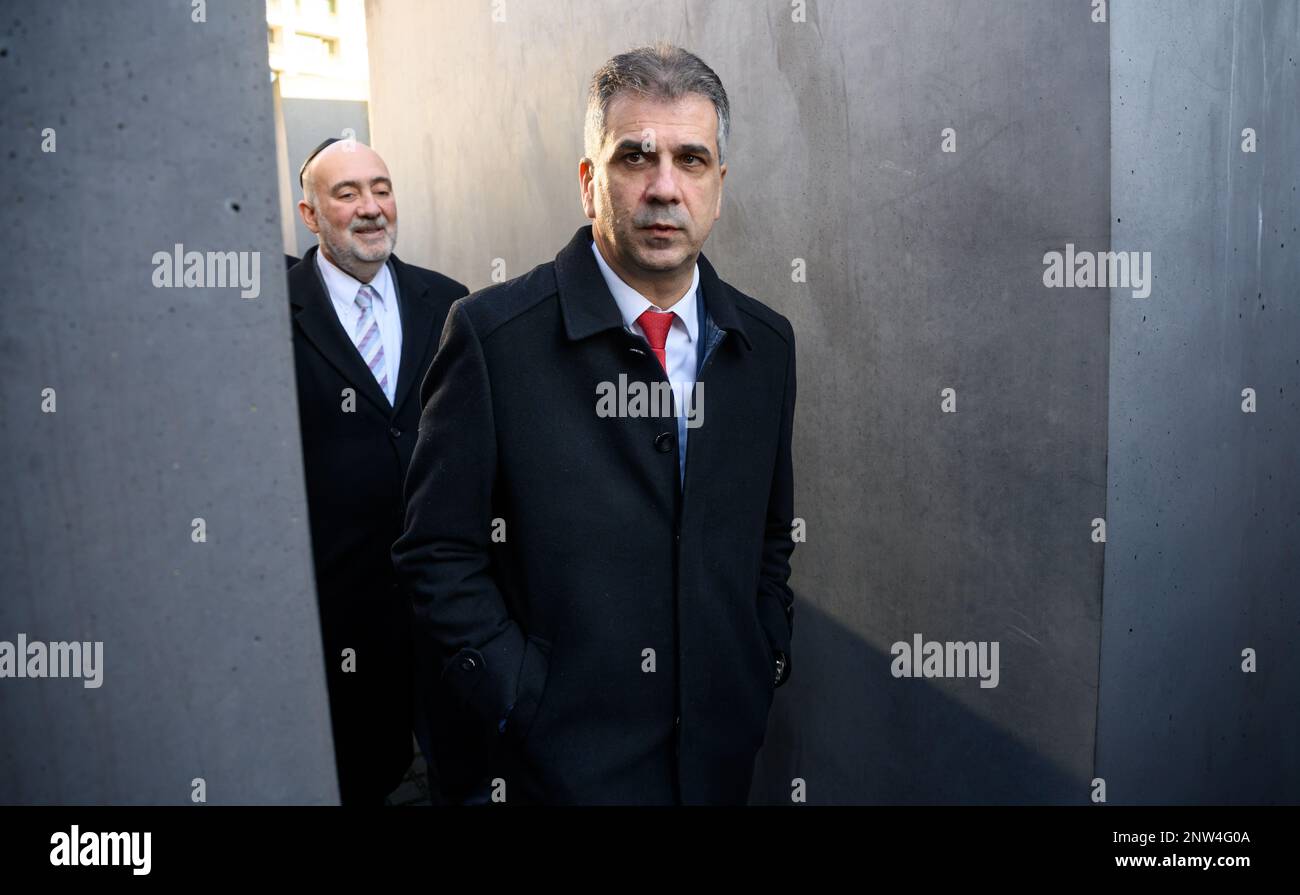 Berlin, Germany. 28th Feb, 2023. Eli Cohen (r), Foreign Minister of ...