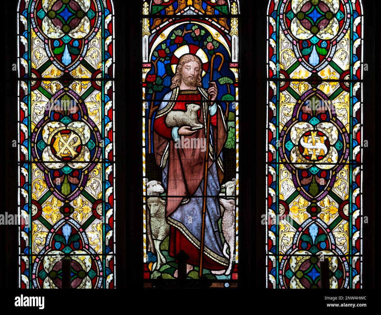 The east window, St. John the Baptist Church, Tiffield ...
