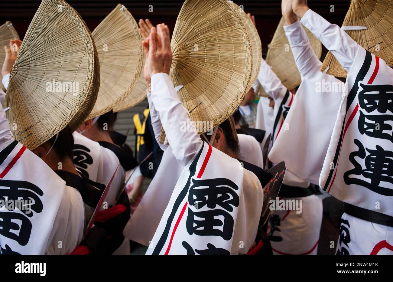 Asakusa Okuyama matsuri, Awaodori festival (August).Traditional dance ...