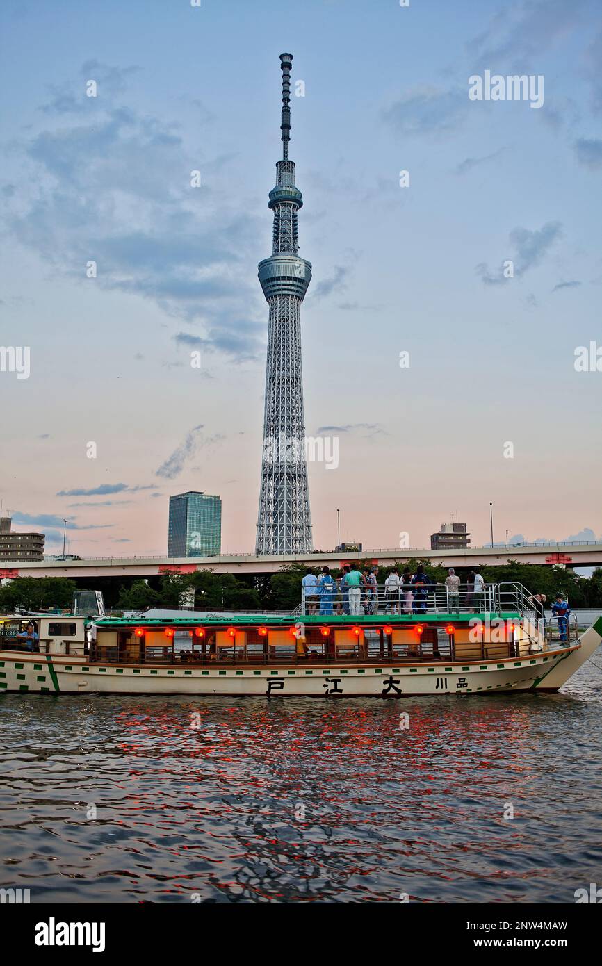 Sky Tree from Sumidagawa river, Asakusa District, Tokyo, Japan Stock Photo - Alamy