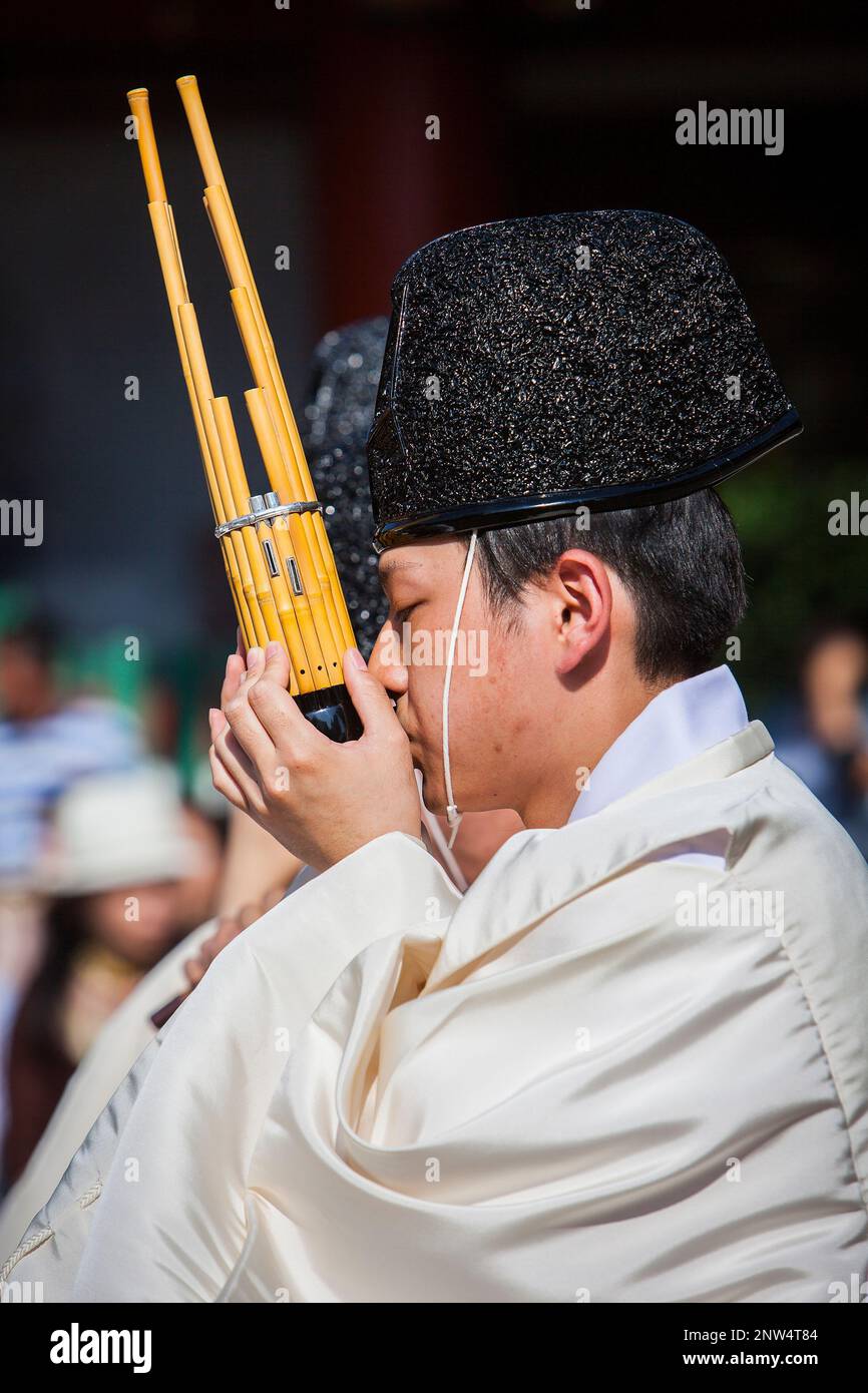 Sanno Oharai and Chinka-sai purification ceremony during Sanno Matsuri ...