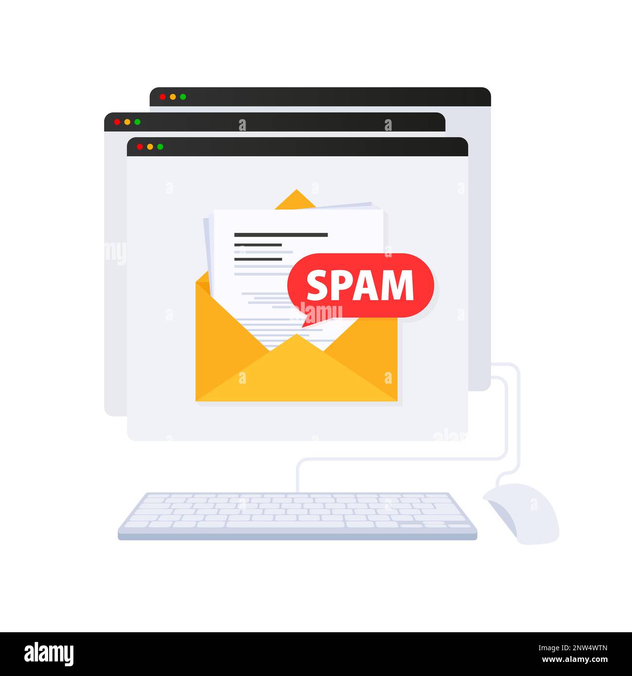 Junk mail sign Stock Vector Images - Alamy