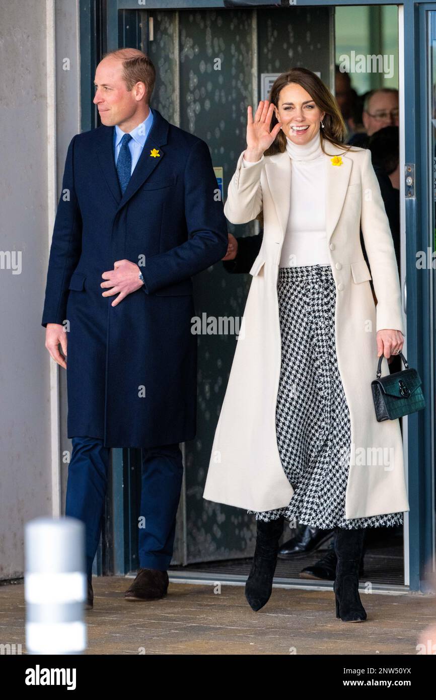 Port Talbot, UK - 28 Feb 2023, Prince William of Wales and Catherine ...
