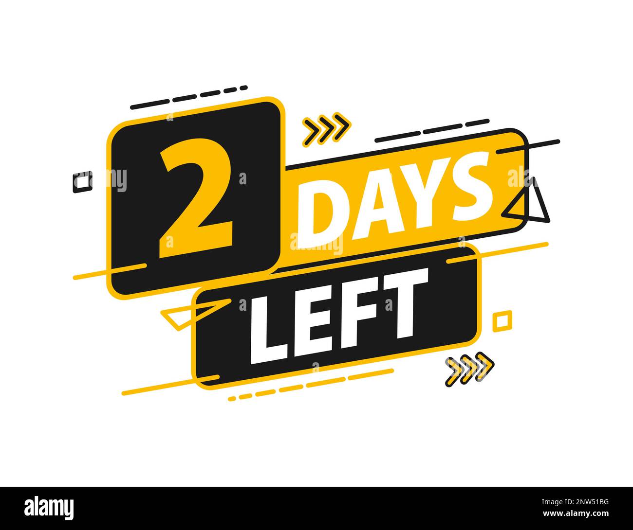 Only 2 days left stamp hi-res stock photography and images - Alamy