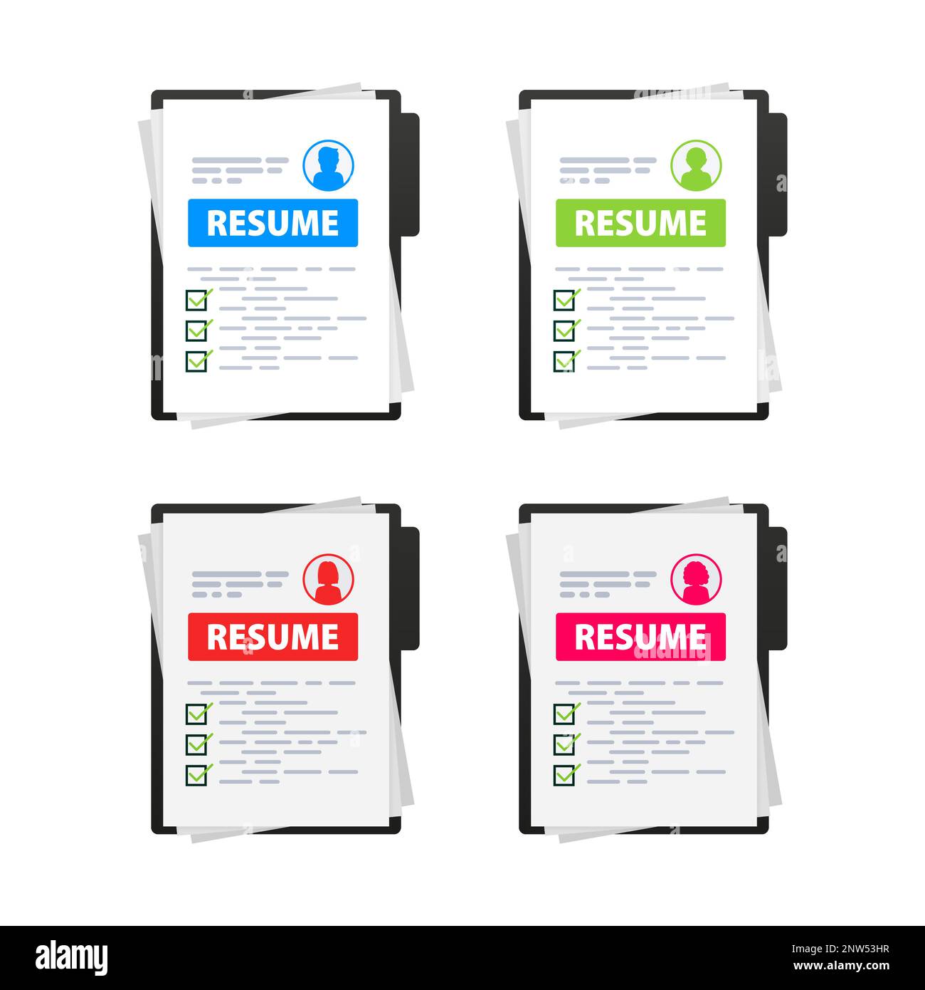 Cv form resume candidate vacancy Stock Vector Images - Alamy