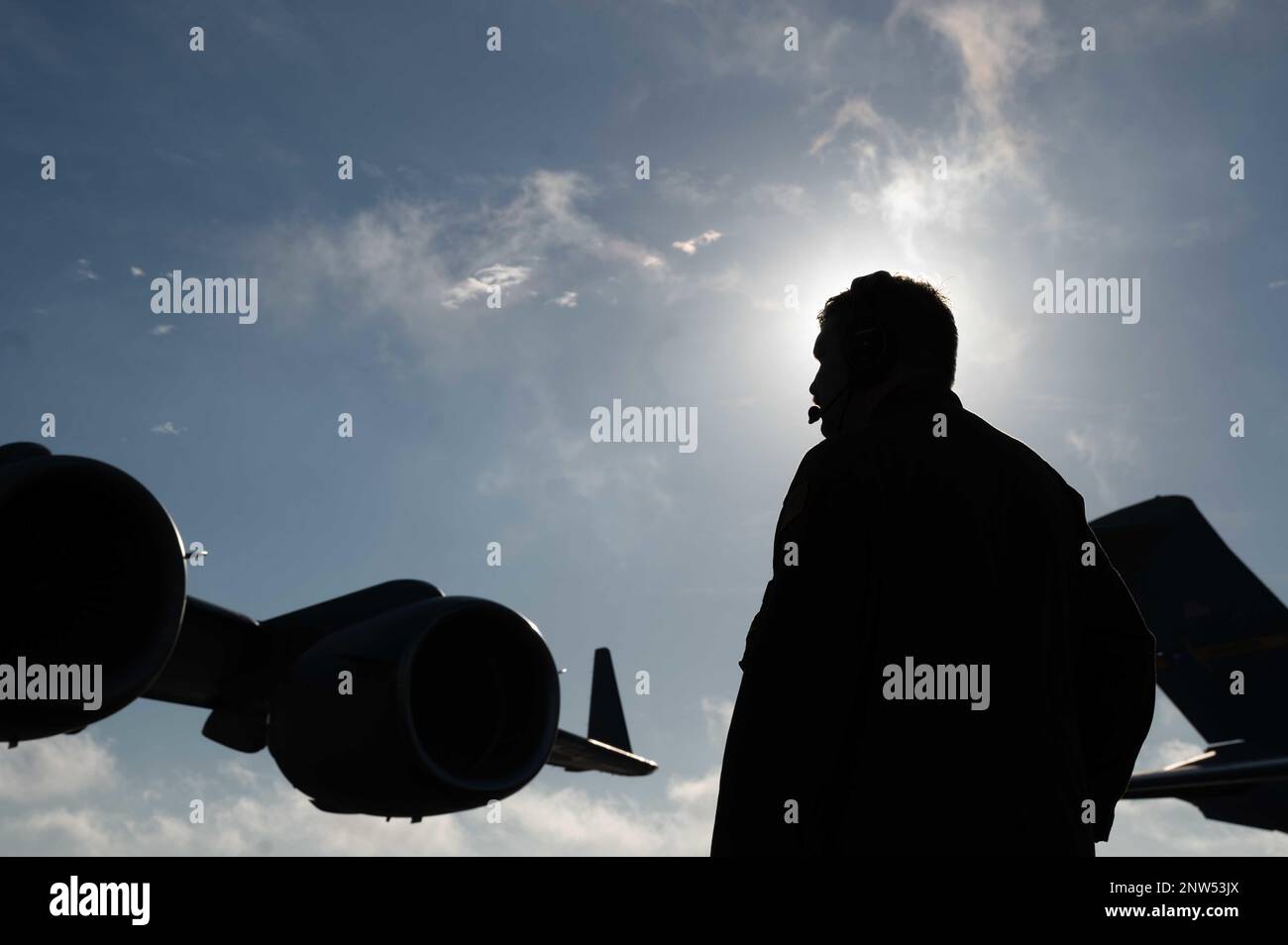 U.S. Air Force Staff Sgt. Dylan Wehunt, a loadmaster from the 14th ...