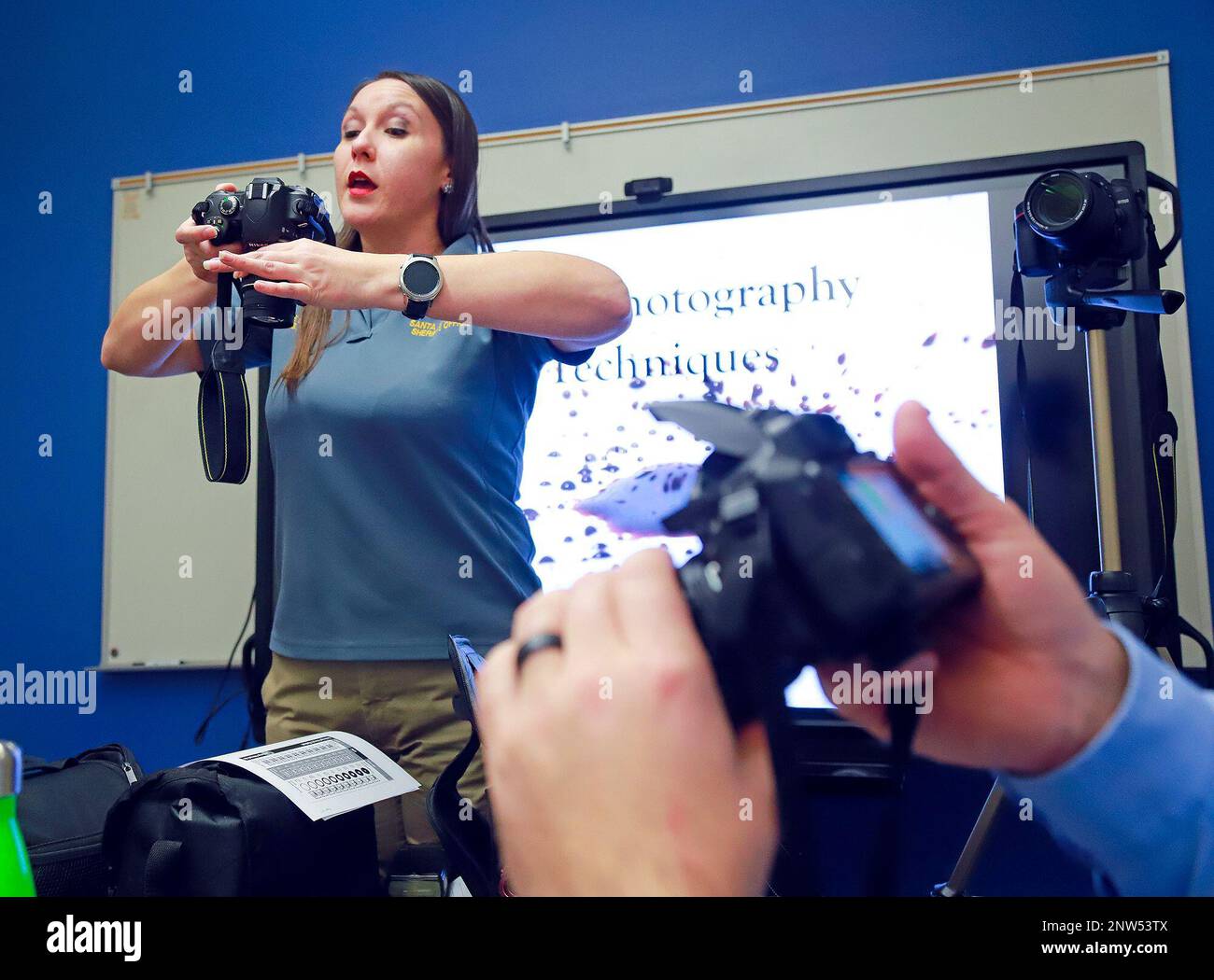 This photo taken Dec. 19, 2018, shows Shari Vialpando, crime scene tech ...