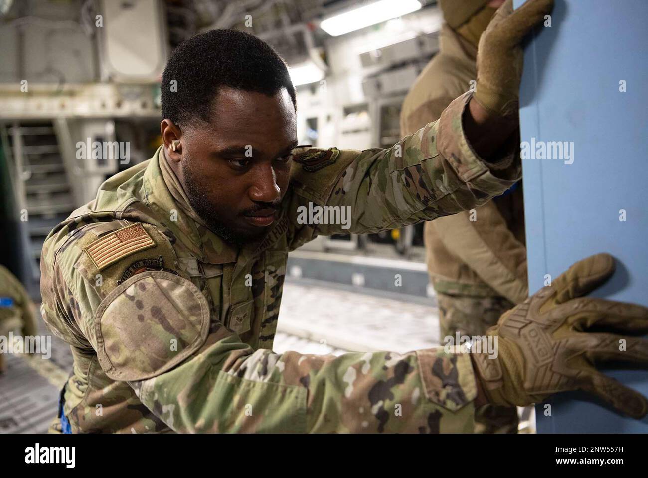 U.S. Air Force Airman 1st Class Tylo Bent, 60th Aerial Port Squadron ...