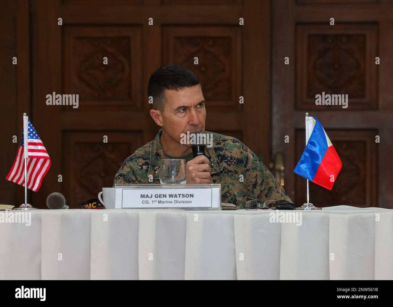 U.S. Marine Corps Maj. Gen. Benjamin T. Watson, commander, 1st Marine ...