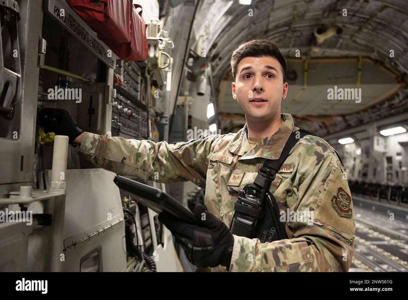 U.S. Air Force Staff Sgt. Anthony Orlando, 60th Aerial Port Squadron ...