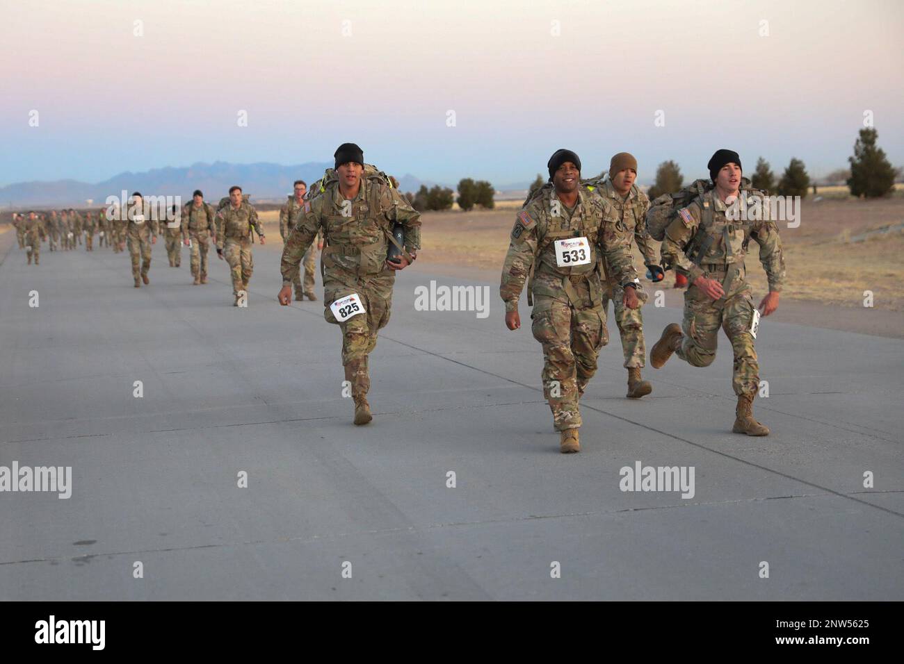 A group of Soldiers participate in the Norwegian Foot March on Fort ...