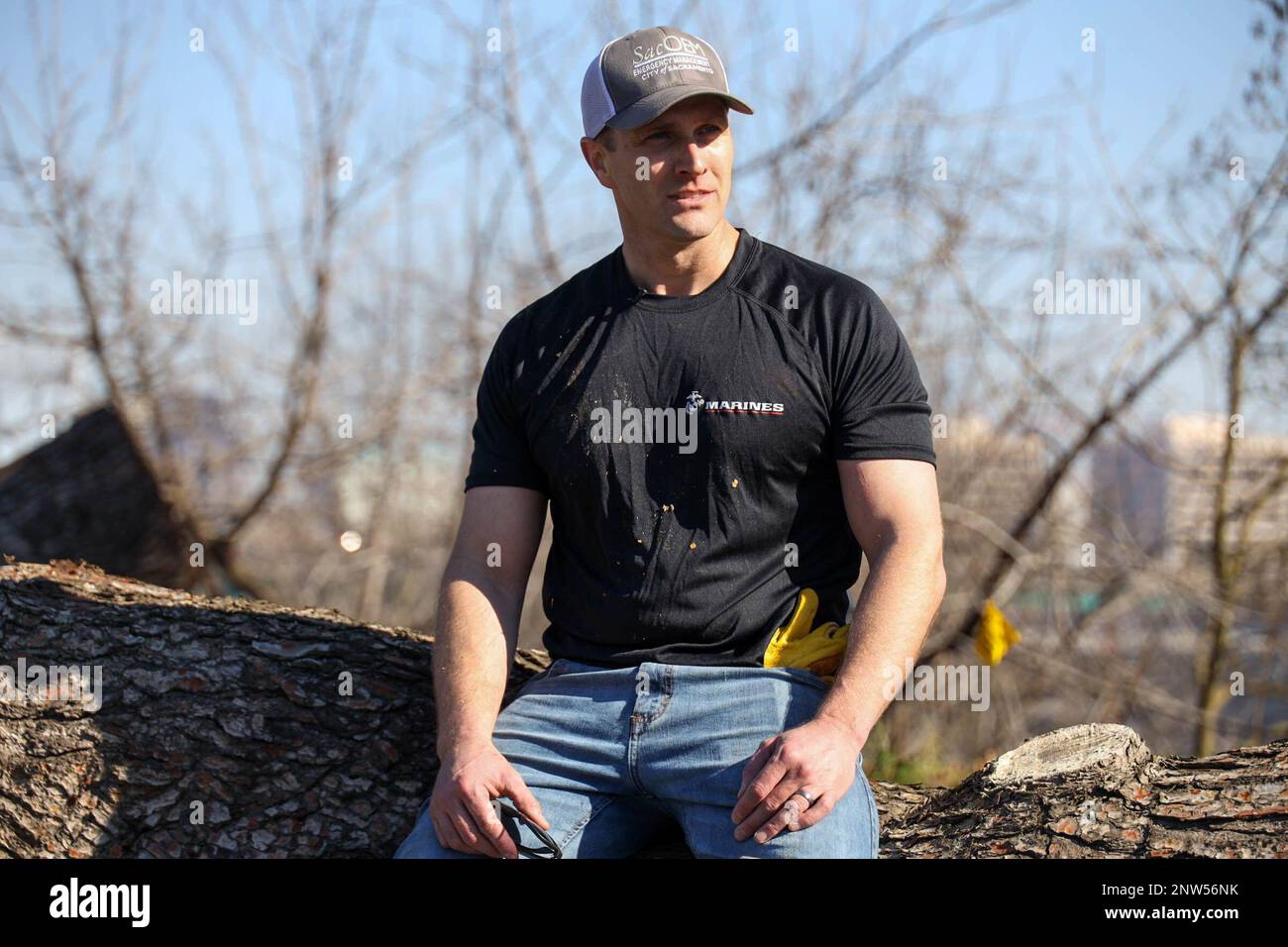 U.S. Marine Corps Maj. Daniel Bowers, the recruiting support officer ...