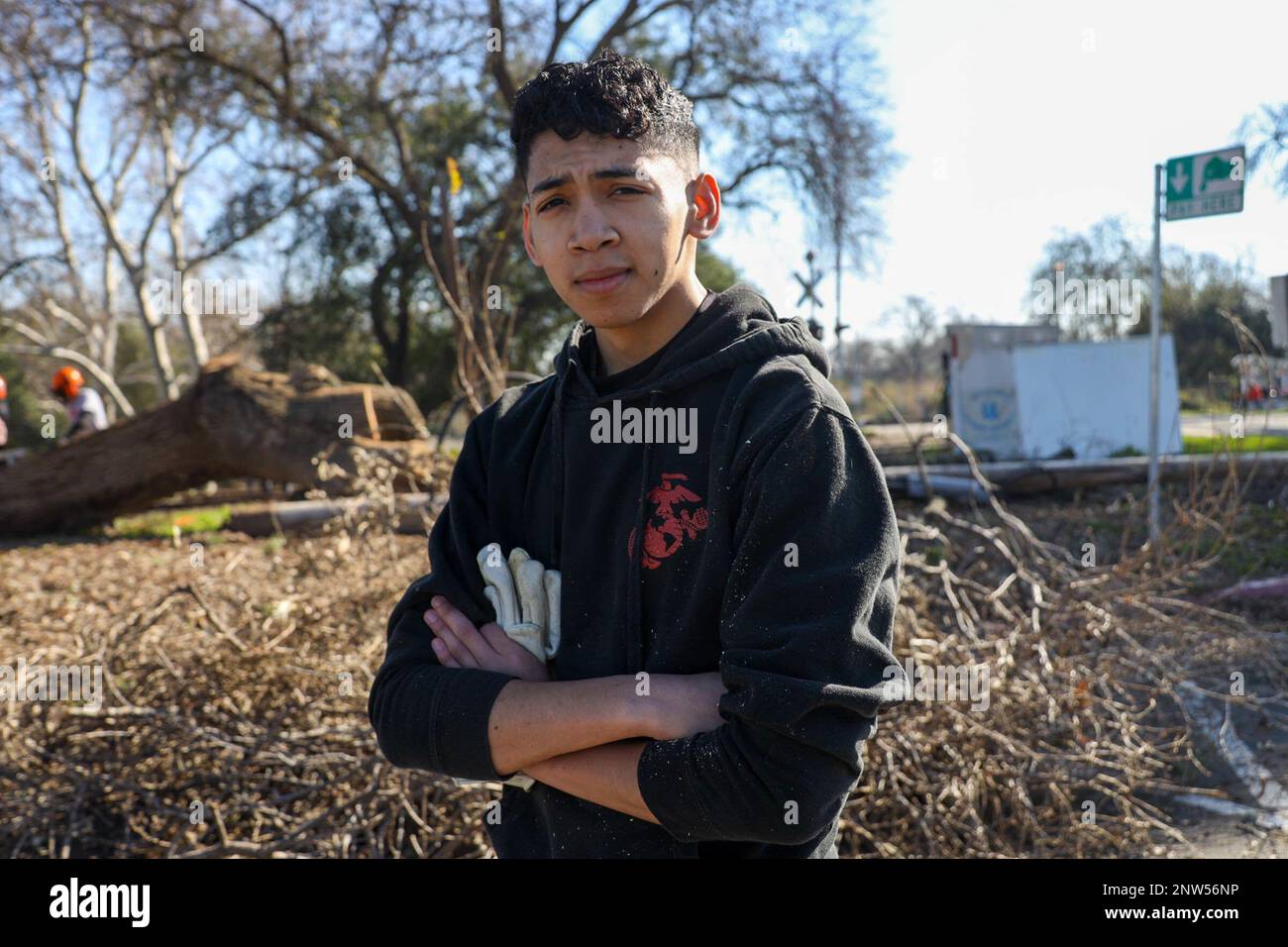 U.S. Marine Corps Sgt. Denzel Wilson, the operations clerk for ...