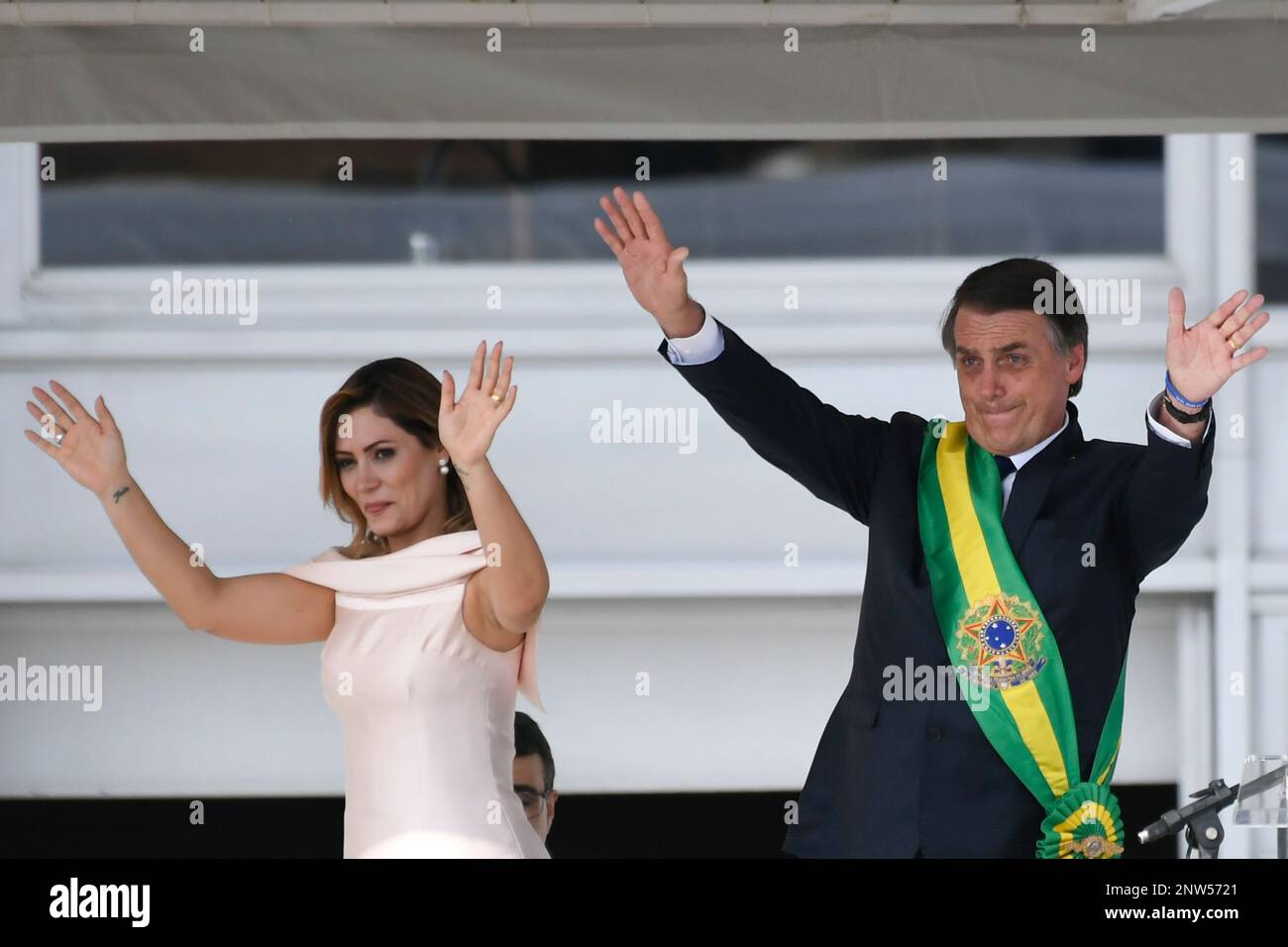 The President of the Republic of Brazil, Jair Bolsonaro, already with ...