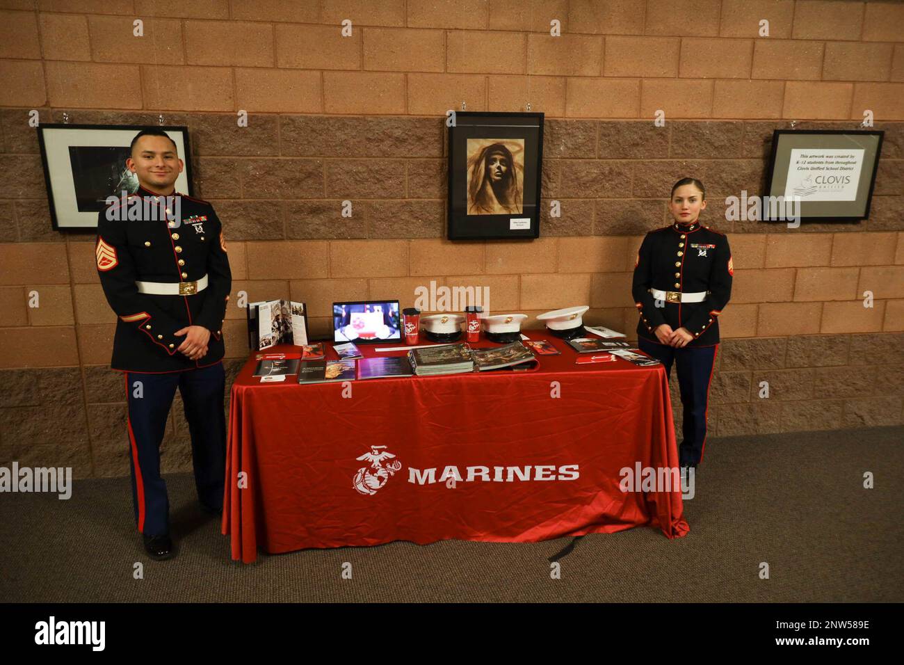 U.S. Marine Corps Staff Sgt. David F. Gutierrez (left) and Sgt ...