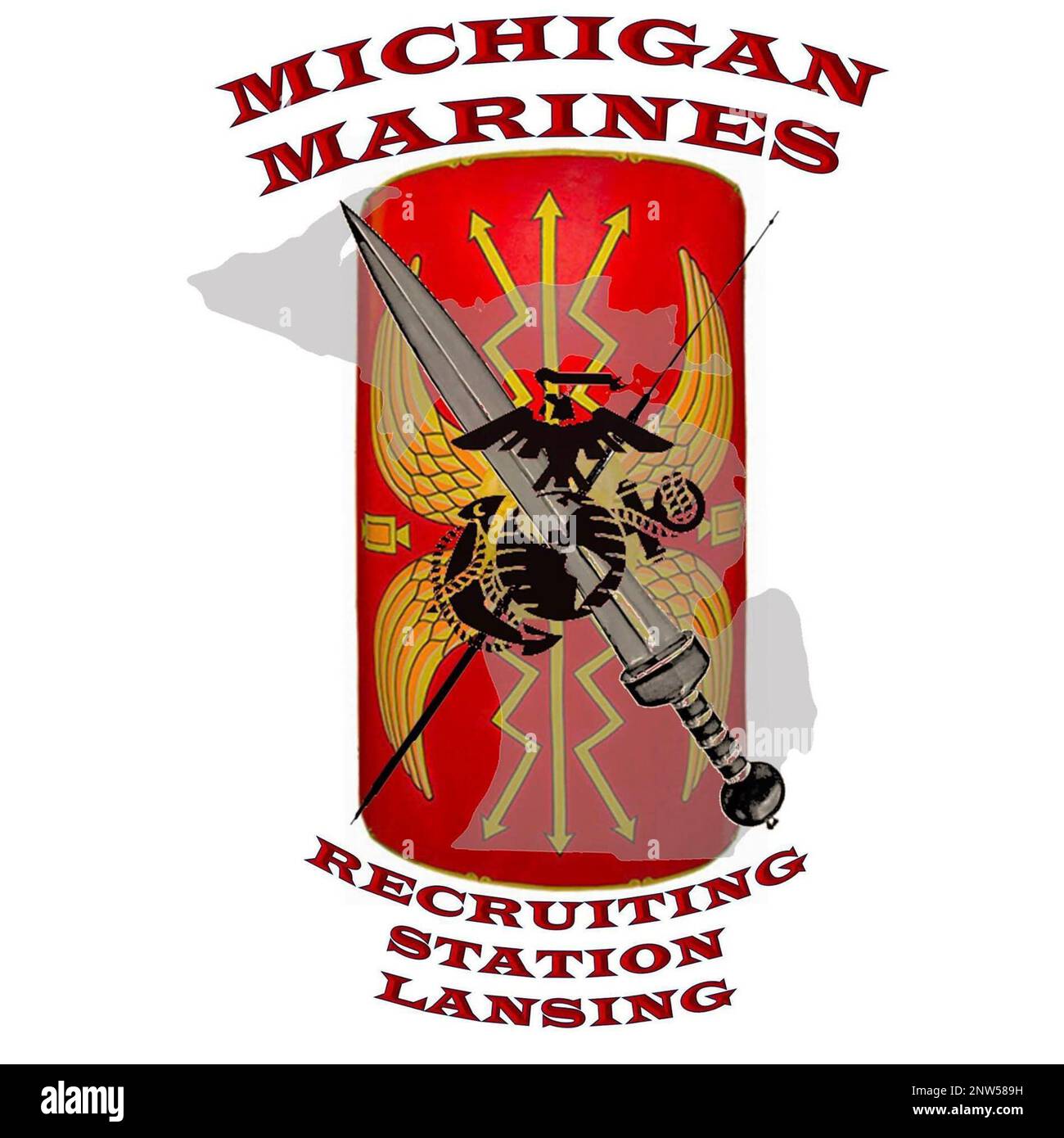 The official logo of Recruiting Station Lansing, Michigan Stock Photo ...